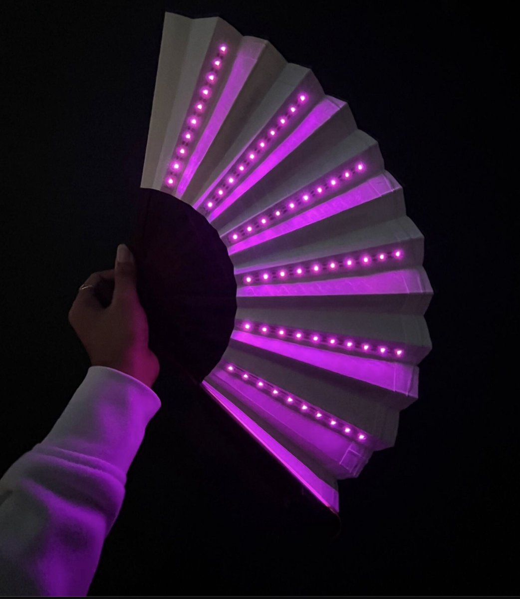 Festival led waaier - Feest - Kleur roze - rave - led verlichting | bol.com