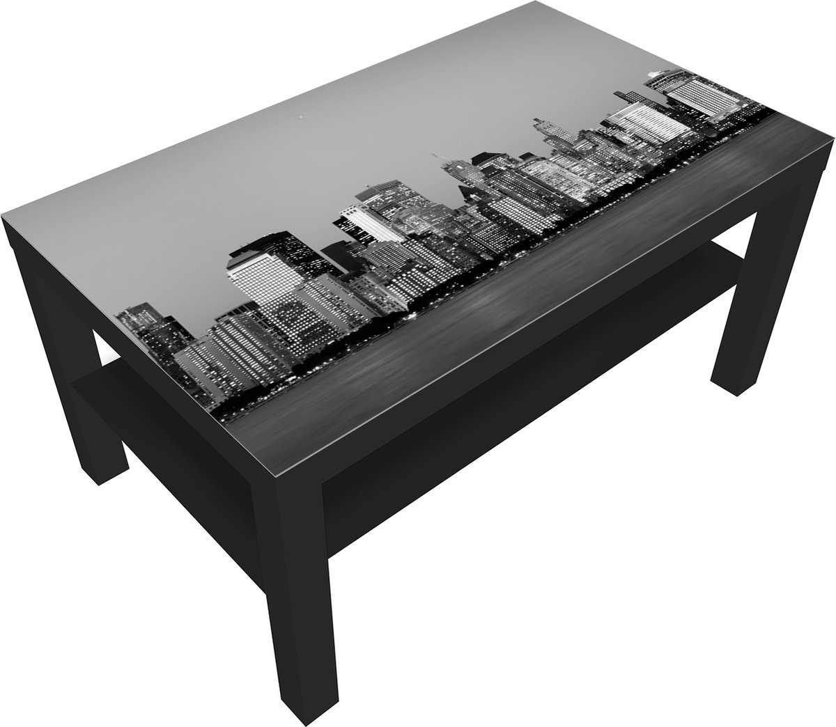 Table Designglas en Glas - Verre - Table d'Appoint Salon - Table Basse ...