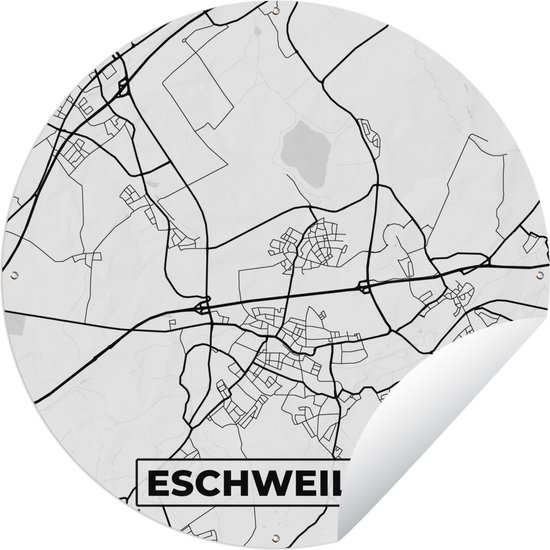 Tuincirkel Eschweiler - Stadskaart - Plattegrond - Kaart - 150x150 cm ...