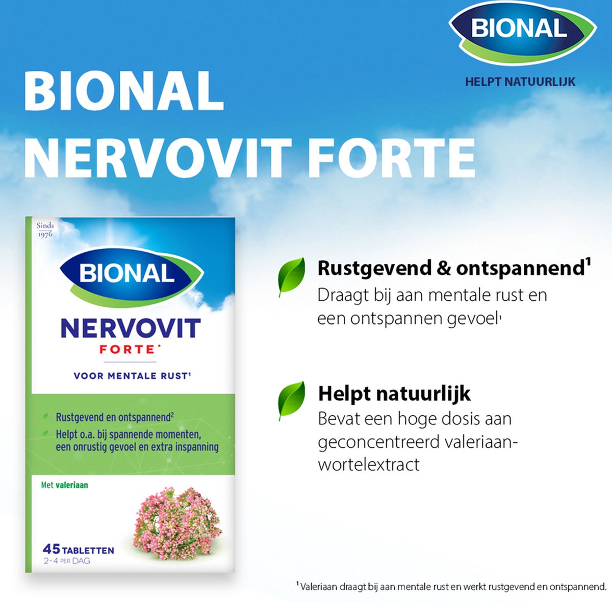 Bional Nervovit Forte - Supplement - Mentale rust - Vegan ...