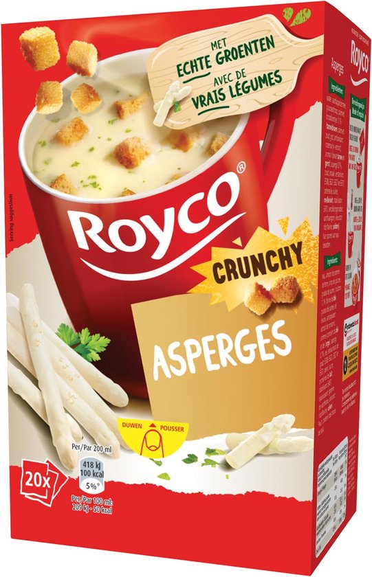 Royco Minute Soup asperges, pak van 20 zakjes | bol.com