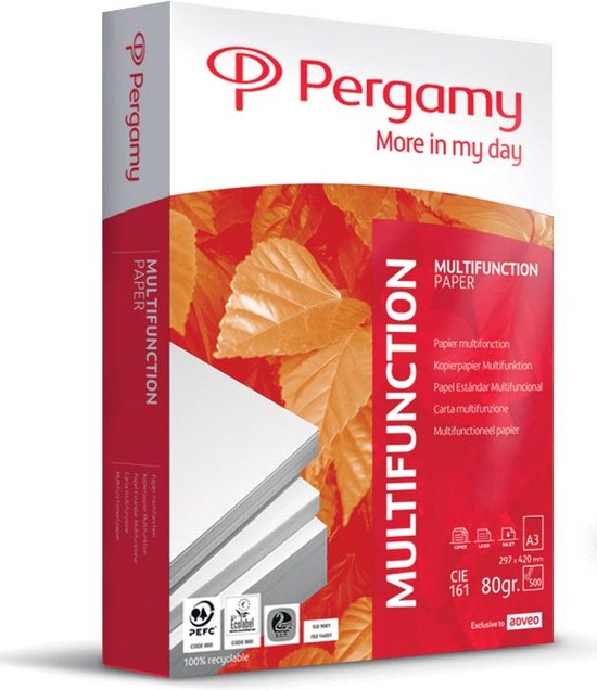 Pergamy Multifunction printpapier ft A3, 80 g, pak van 500 vel | bol