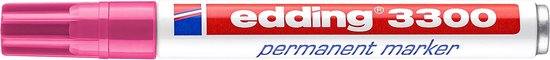 Permanent marker Edding 3300-09 roze | bol