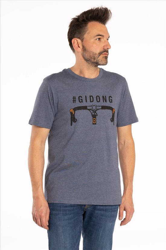 Brooklyn Intwiel Blauwe T-shirt Gidon Fiets | Fietsstuur | Wielrennen ...