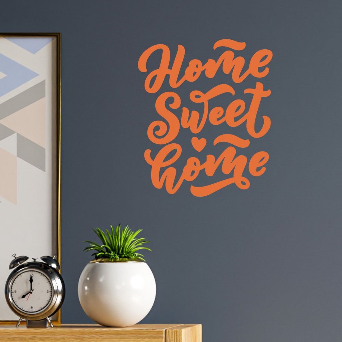 Stickerheld - Muursticker Home Sweet Home - Woonkamer - Liefde - Met ...