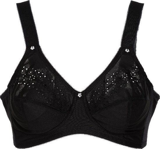 LingaDore - Lisette Beugeloze BH Zwart - maat 95B - Zwart | bol