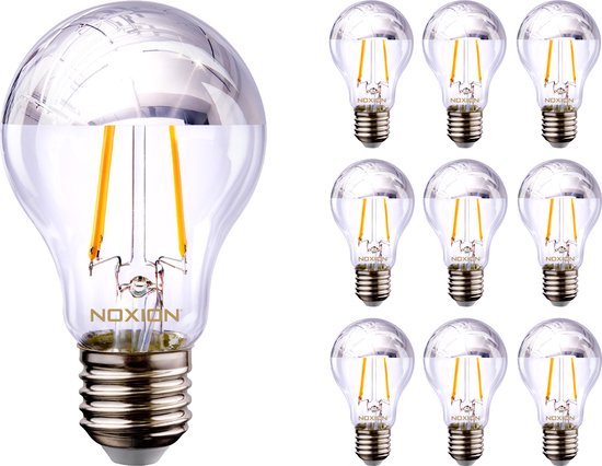Voordeelpak 10x Noxion Lucent LED E27 Peer Filament Helder 7W 680lm - 827 Zeer Warm... | bol.com