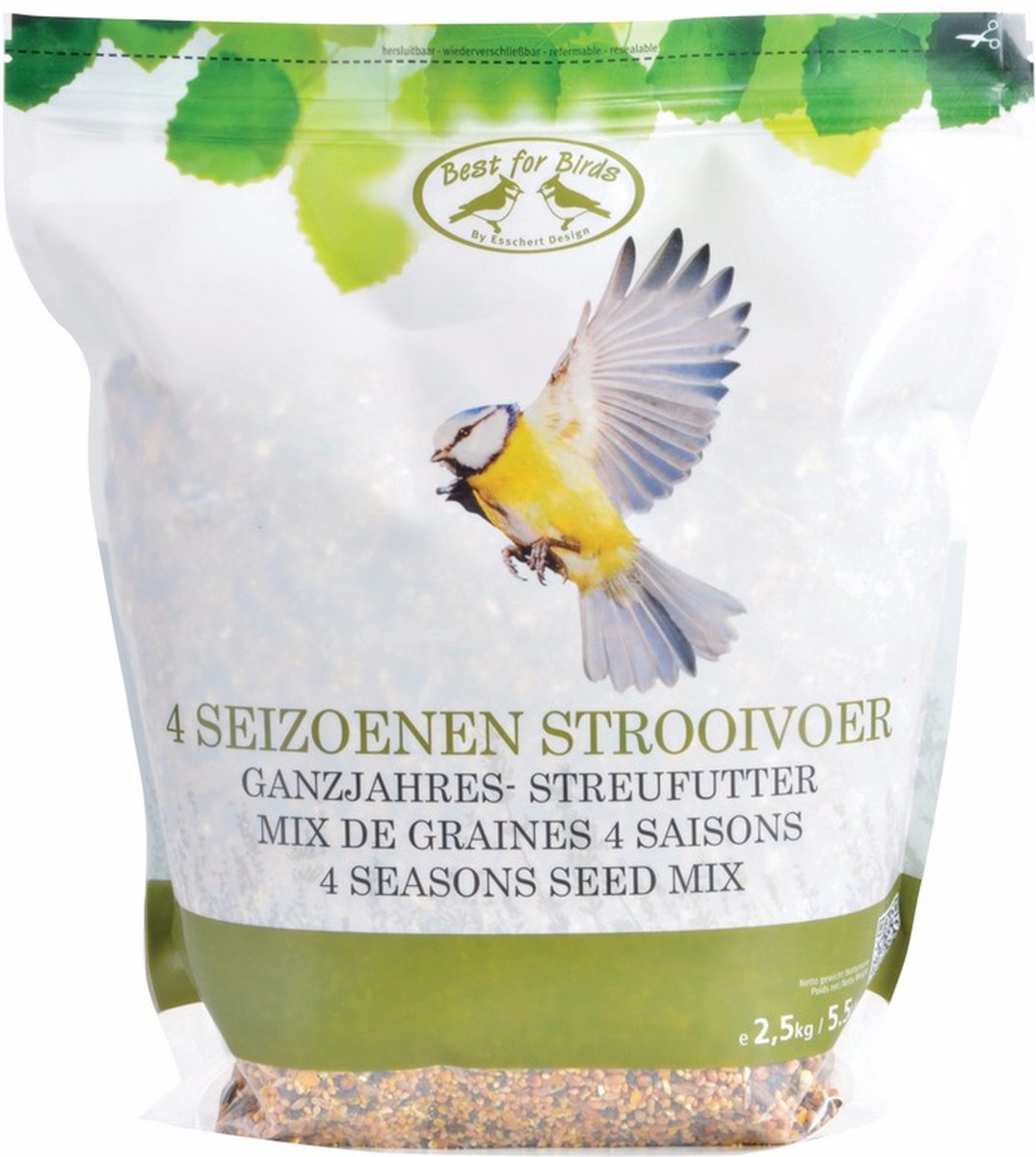Vogel voedersilo voor kleine vogels metaal groen 36 cm inclusief vogelvoer - Vogel... | bol.com