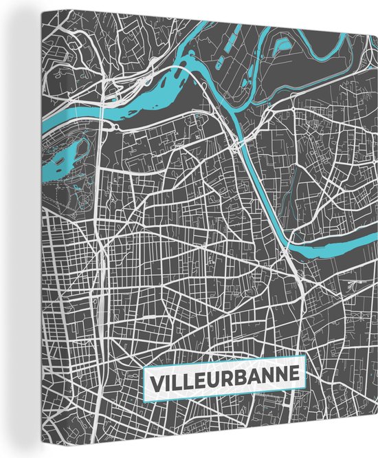 Tableau Tableau France - Carte - Plan de Ville - Villeurbanne - Carte ...