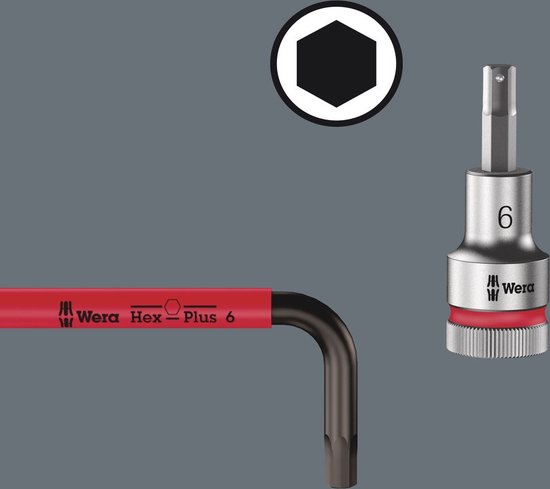 Wera 05022210001 950 SPKL/9 SM HF 9 Delige Hex-plus multicolour inbussleutelset - 1,5-10mm | bol.com
