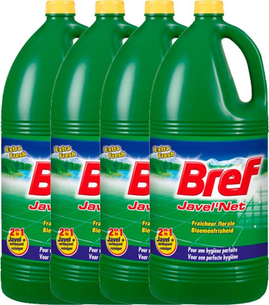 Bref Javel Allesreiniger - Bloemenfrisheid - 4 x 4 l | bol.com