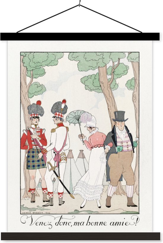 Affiche scolaire - Allez, mon bon ami ! - tableau de George Barbier ...