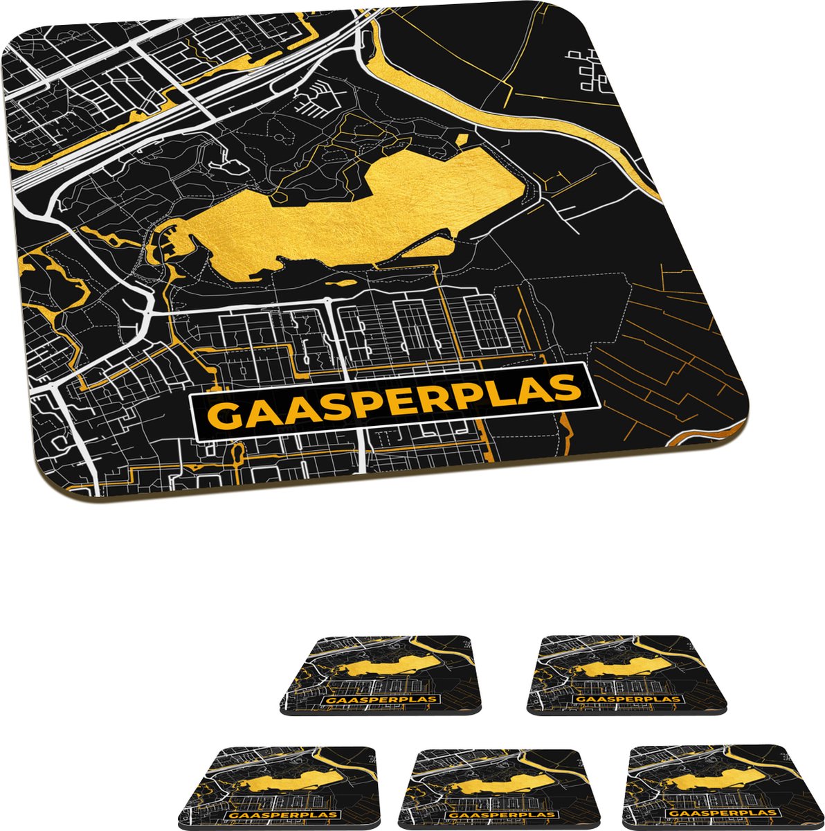 Onderzetters voor glazen - Kaart - Plattegrond - Stadskaart ...