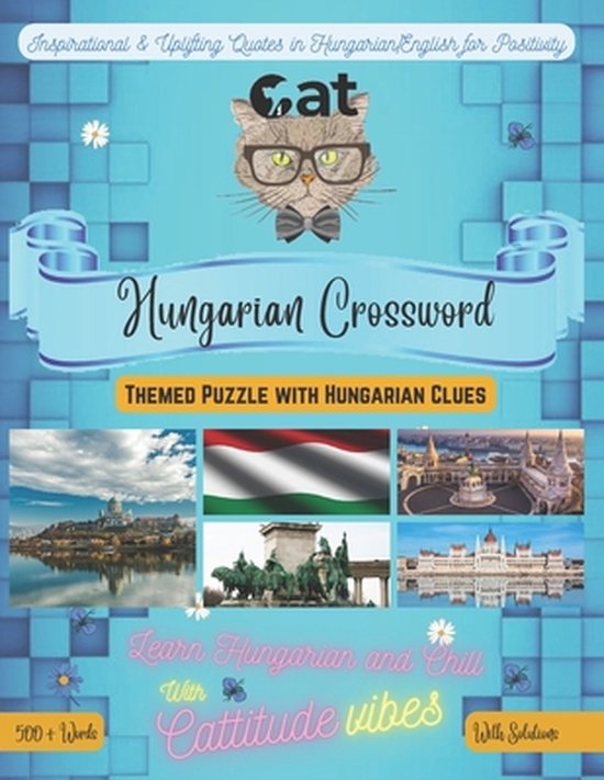 Cat Crossword Bilingual English-Hungarian: 500+ Cat Vocabulary Words ...