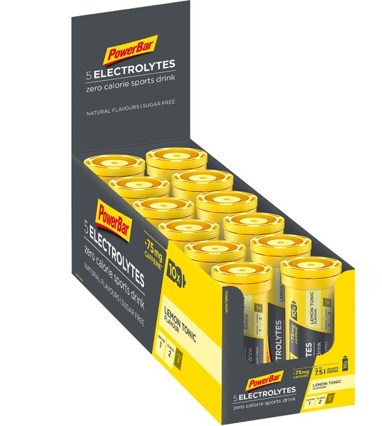 PowerBar Electrolyte Tabs Lemon Tonic Boost - sportdrank - 12 x 10 tabs ...