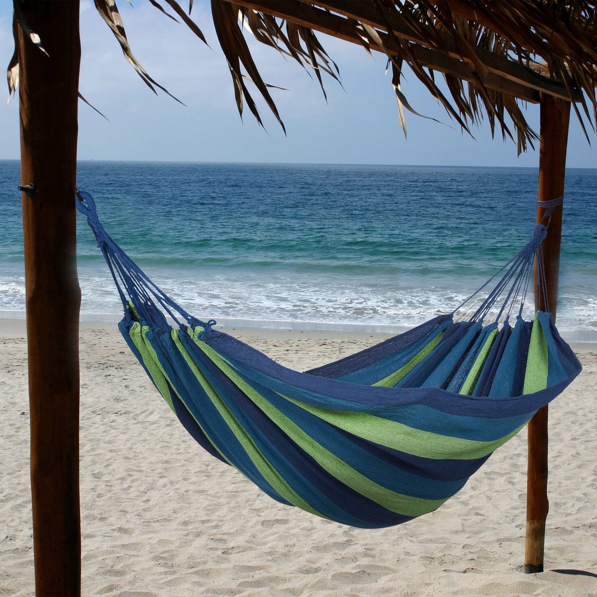 Relaxdays hangmat buiten - draagbaar - reishangmat - familiehangmat ...