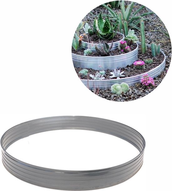 Boomring van aluminium - Hoogte 140 mm Diameter 0,6 m - Gazonrand ...