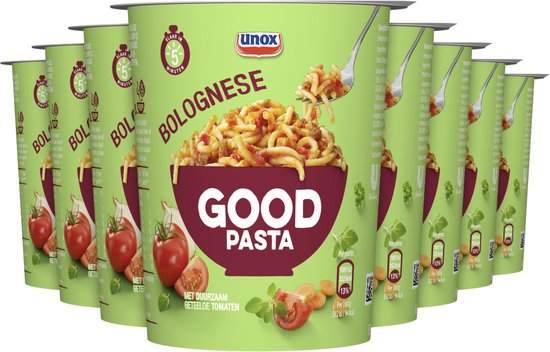 Unox Good Pasta Spaghetti Bolognese - 8 x 68 g - voordeelverpakking ...