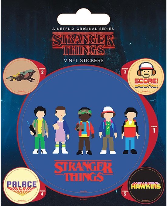 Stranger Things Set Vinyl Stickers | bol.com