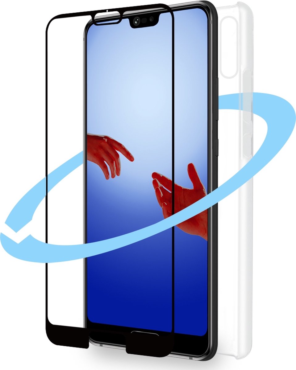 Azuri Front&Back protection pack - zwarte frame - for Huawei P20 | bol.com