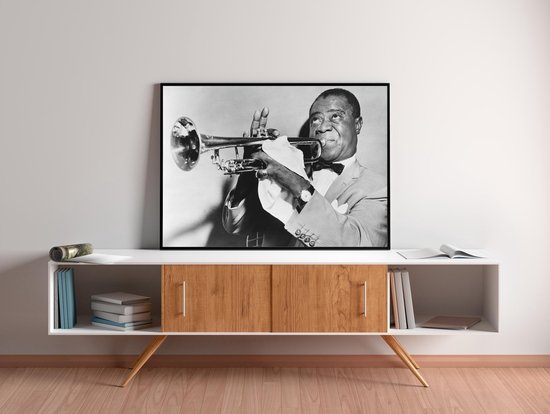 Poster Louis Armstrong - 50x70cm Large - Wanddecoratie Jazz - (Retro ...