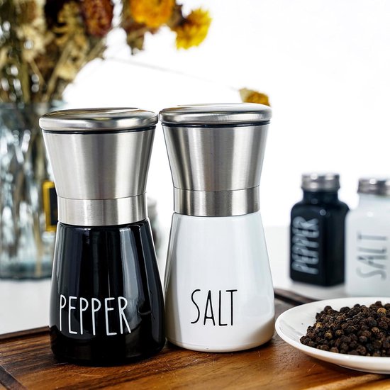 Peper en Zoutmolen Set - 2 Stuks - Inclusief Peper en Zout Shaker ...