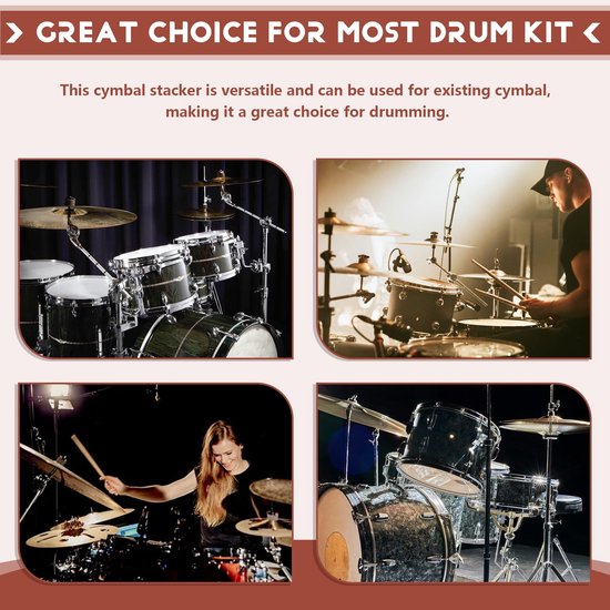 Tdyatocept Drum Cowbell Water Bekken Stand Klem Houder Accessoires Arm ...