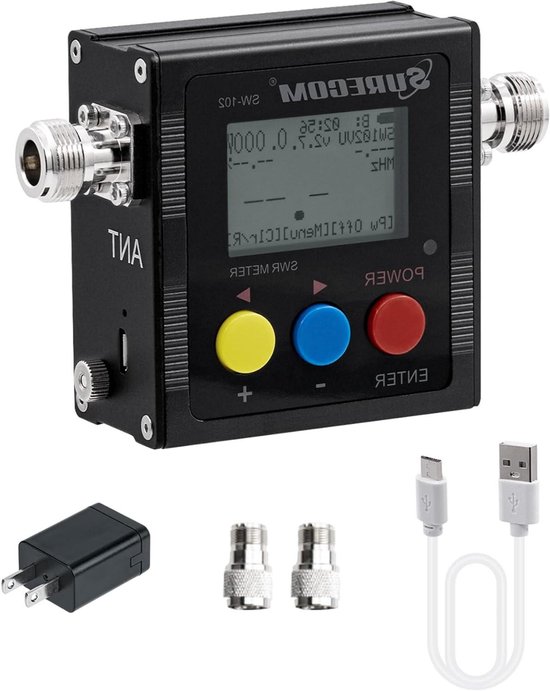 SW-102 Digitaal UHF-VHF 125-525 MHz Power & SWR Meter | bol