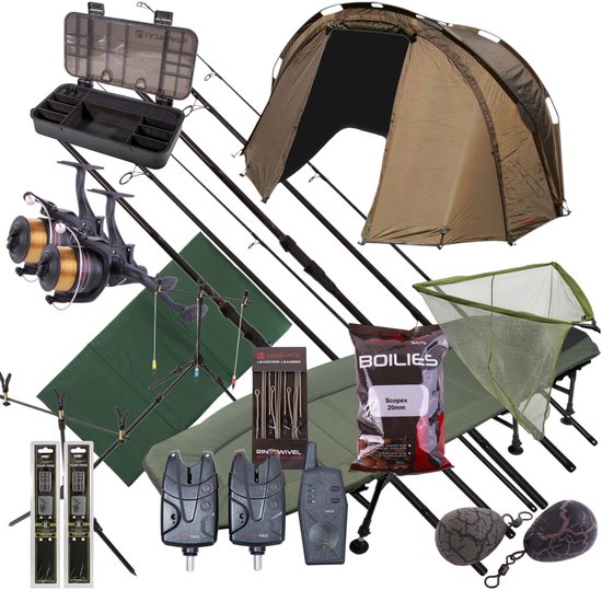 Ultimate Mega Complete Carp Night Fishing Set | Karper set | bol