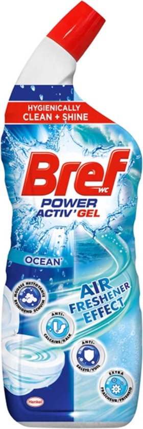 Bref WC - Power Activ+ - Toiletreiniger - Anti-Kalk - Oceaan - 700 ml ...