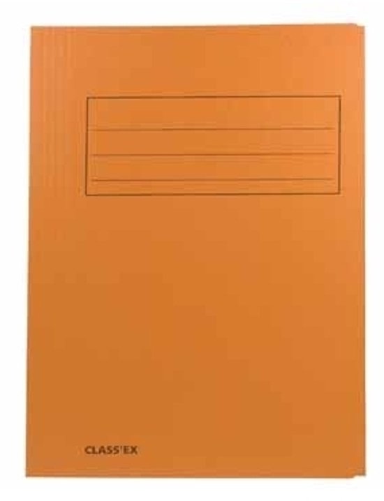 Documentenmap - 8x - A4 - oranje - gerecycled karton - 300 grams ...