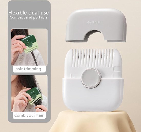 2 In 1 Cut Hair Comb With Dust Cover - Detachable Design Barber ...