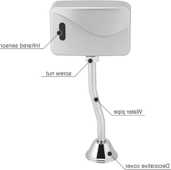 Infrared Sensor Urinal Flush Valve - Battery Operated Water Saving ...