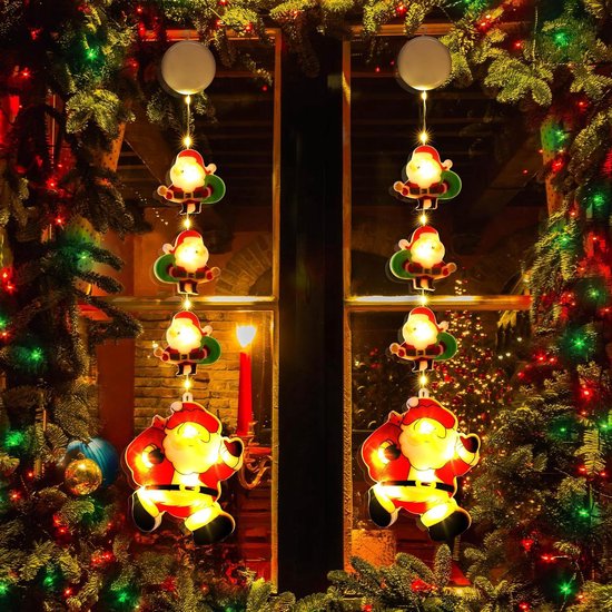 Kerst Decoratieve Raamverlichting - LED Kerstverlichting - 2 Stuks ...