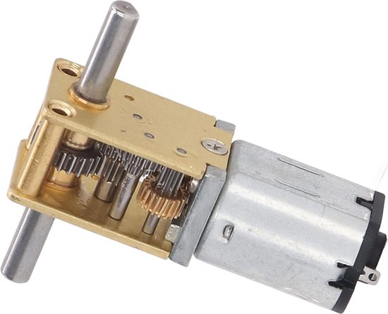 DC Worm Gear Motor Double Shaft Large Torque Smooth Gearbox Zinc Alloy ...
