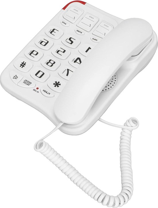 Vaste Telefoon Grote Toetsen - Met 3 Beeldtoetsen en Versterkt Geluid ...