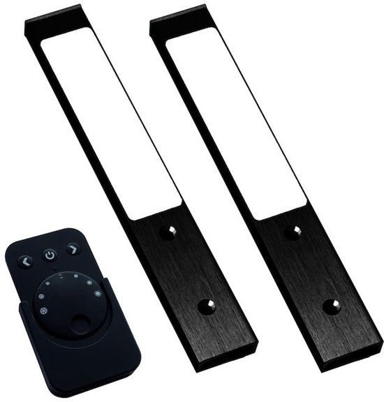 Rettangolo Emotion LED set van 2 spots met kleur/dim-controller met ...