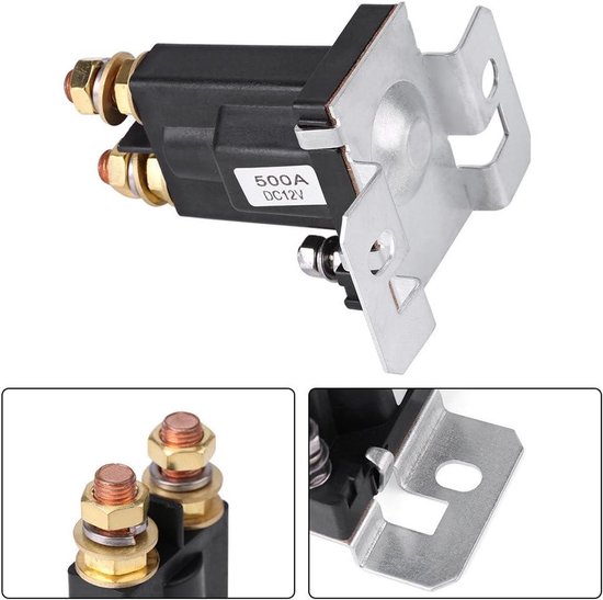 Auto Start Contactor 500 A DC 12 V SPST Fenolische Kunststof Waterdicht ...