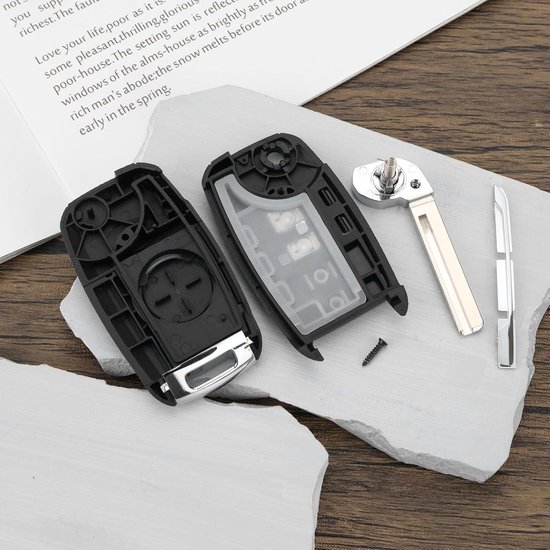 2-Knoppen Flip Key Case Shell met HYN17 Blade voor Kia Picanto 2013 ...