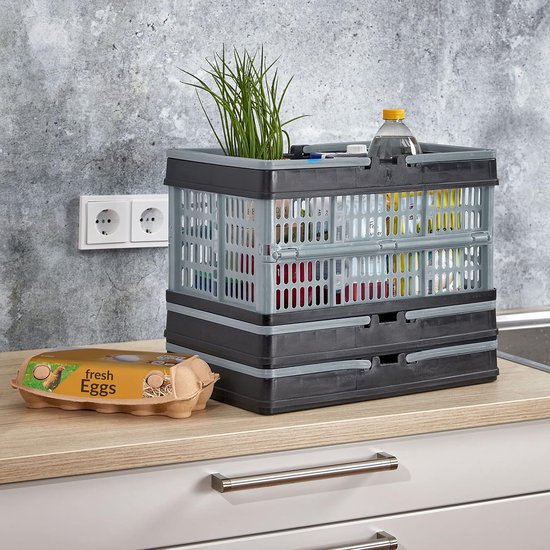 Opvouwbare Kisten met Handvatten - 16L - 3 Stuks | bol