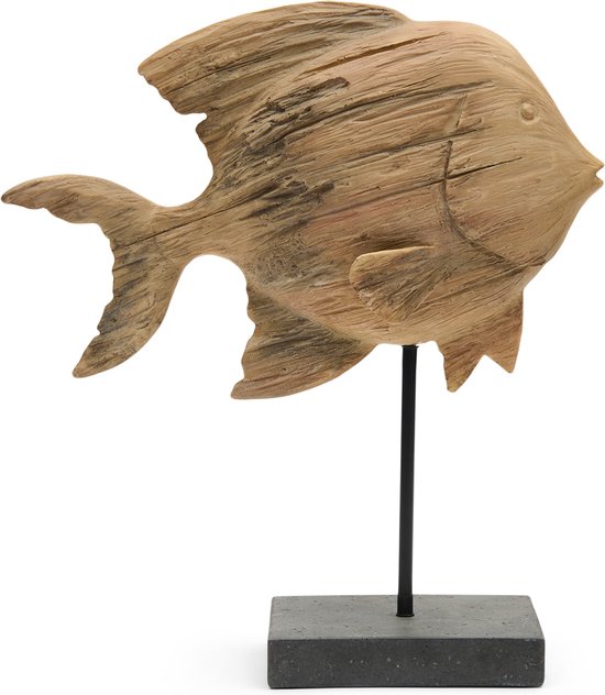 Rivièra Maison - Prachtig bruin visbeeld van resin - Maritieme ...