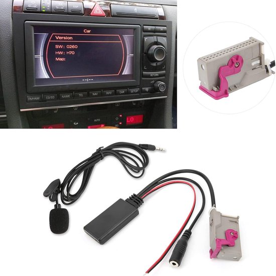 Auto AUX Kabel Adapter met Microfoon - Bluetooth 5.0 - Vervanging Voor Audi A3 A4 A6... | bol