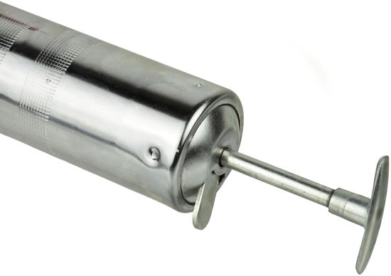 GEKO Vetspuit - Pistol- en hefboomgreep - 400 ml - Chroomafwerking | bol