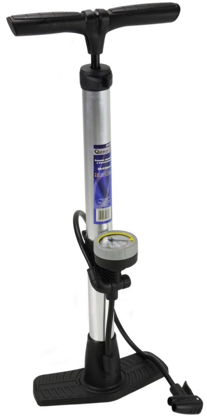 GEKO Handpomp met manometer - robuust aluminium - 530 mm hoog - duale ...