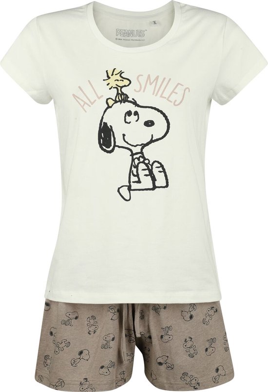 Peanuts Snoopy und Woostock - All Smiles Pyjama meerkleurig S | bol