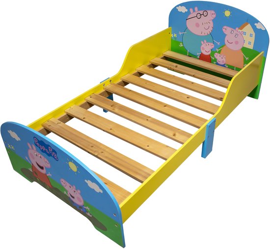 Peppa Pig Kinderbed - Houten Peuterbed - 60x77x143 CM - Geschikt voor ...