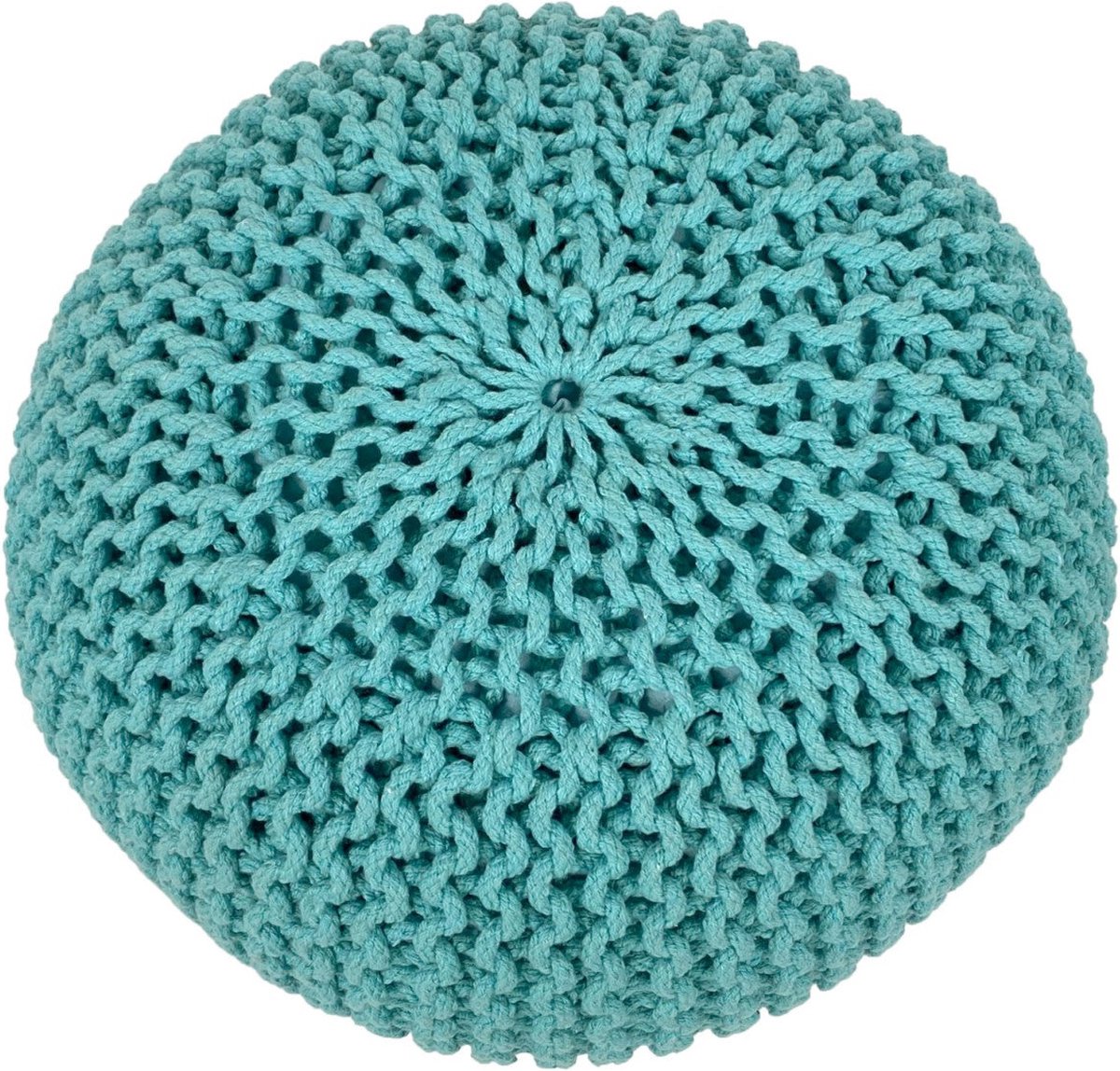 SVJ Poef Rond 45 X 45 X 30 Cm Katoen Mint Bol SVJ Poef Rond 45 X 45 X 30 Cm Katoen Mint Bol