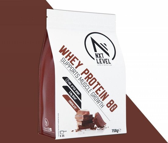 NXT Level Whey Protein 80 - Chocolade - 750g - Eiwitpoeders | bol.com