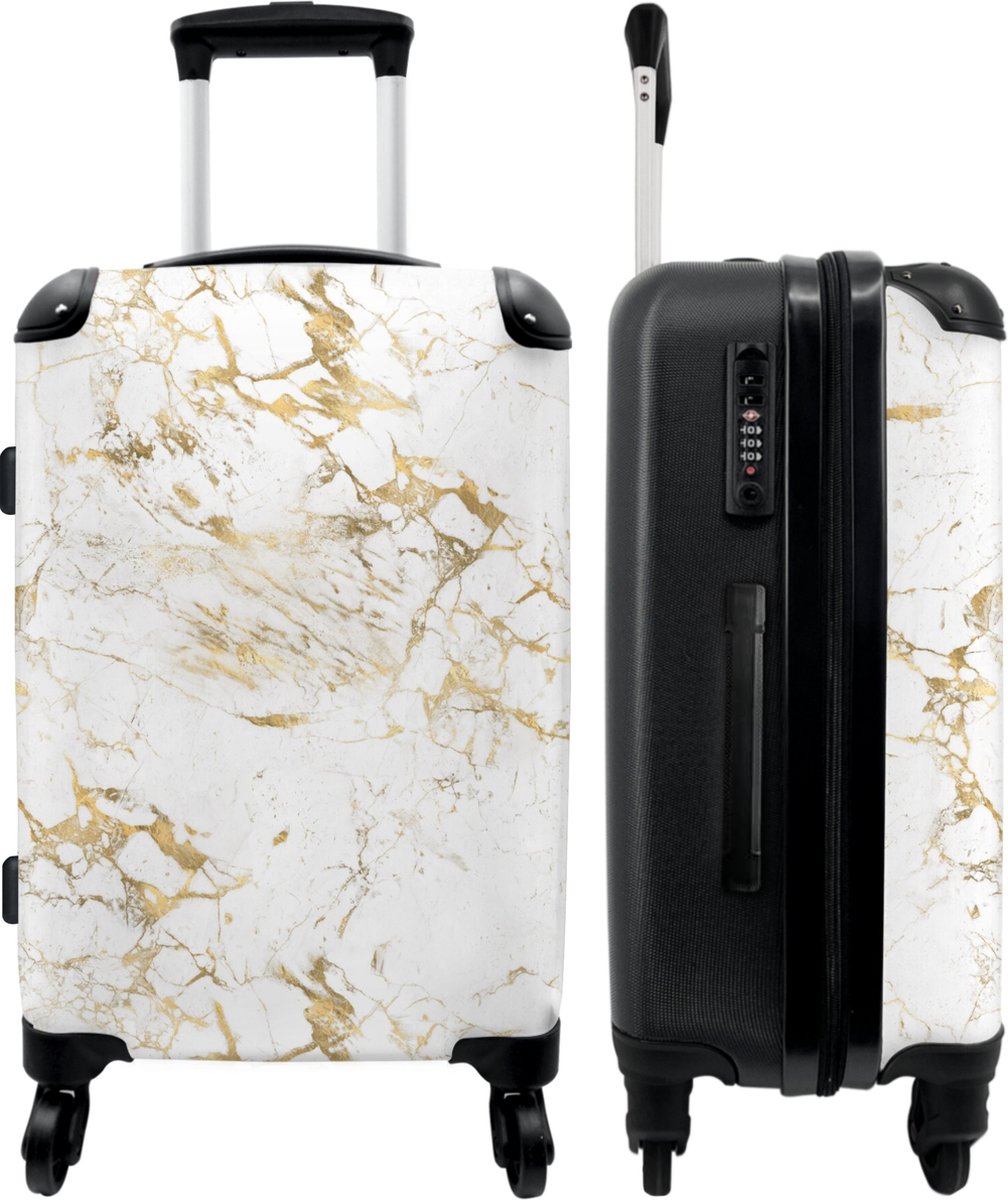 NoBoringSuitcases.com - Koffer - Reiskoffer - Marmer - Design - Goud ...
