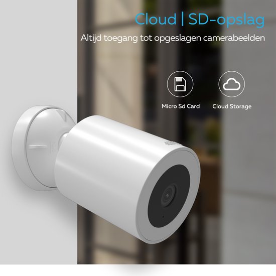 Calex Outdoor Spotlight Camera - 2K Beveiligingscamera met Nachtzicht - Bewaking voor... | bol